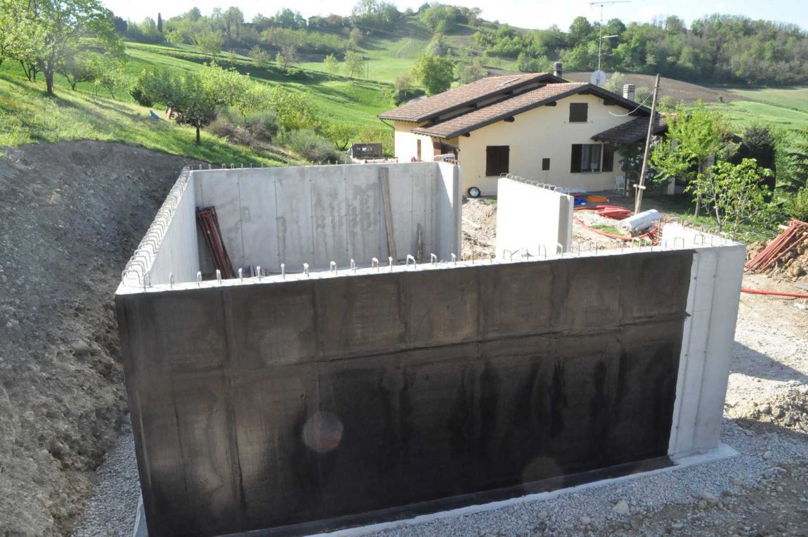 Garage interrato in collina - Araldi Impresa Costruzioni Parma