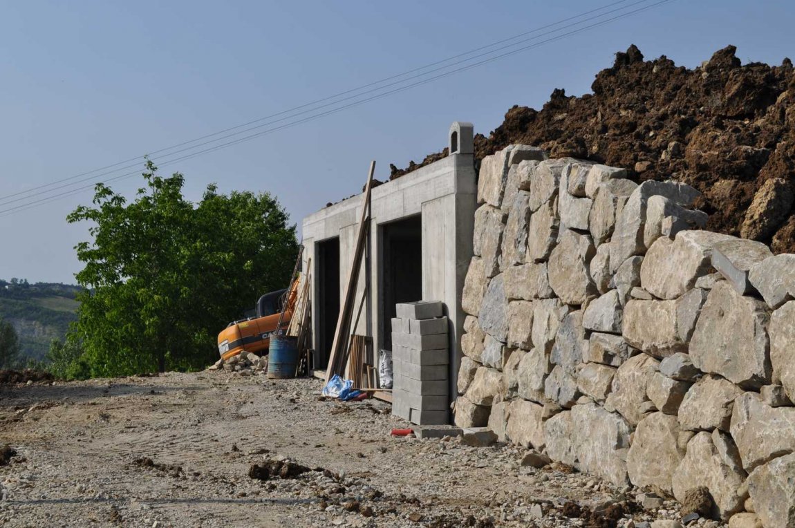 Garage interrato in collina - Araldi Impresa Costruzioni Parma